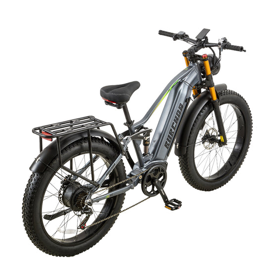 BURCHDA RX80(Upgraded) Off-road Full Suspension Fat Tire E-bike ...