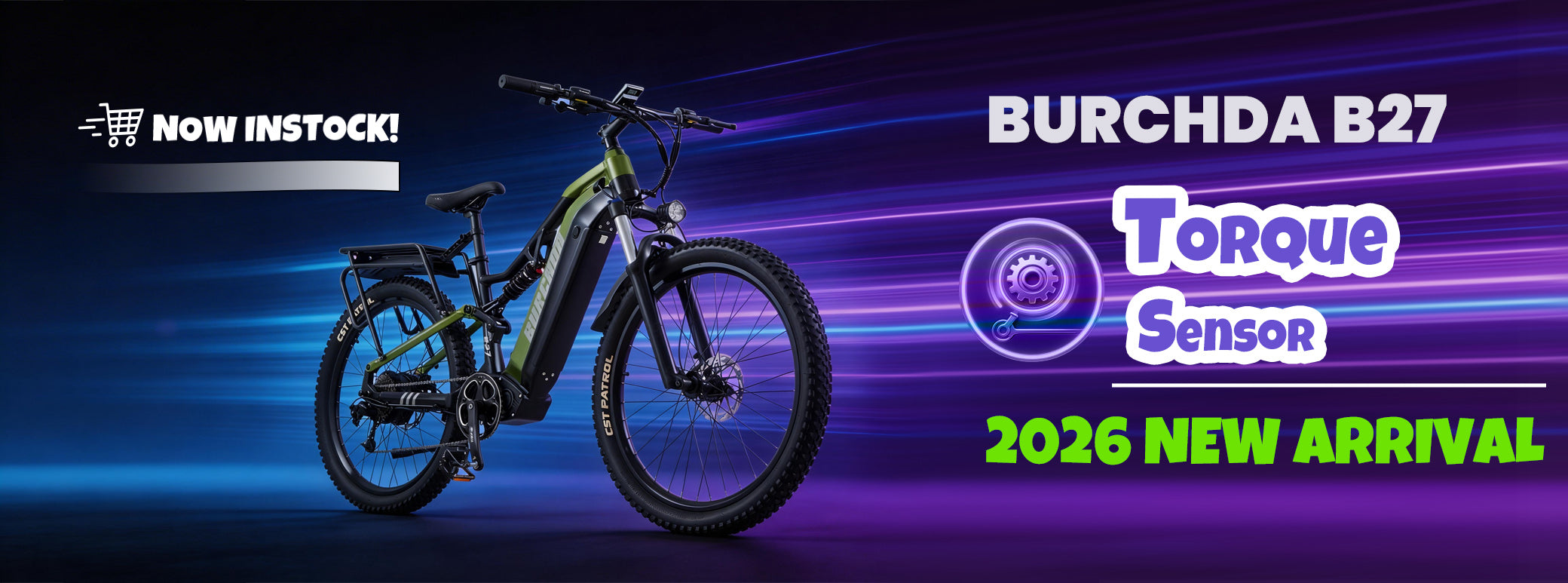 BURCHDA Official Store | Fat-tire Powerful Mountain Electric Bikes ...