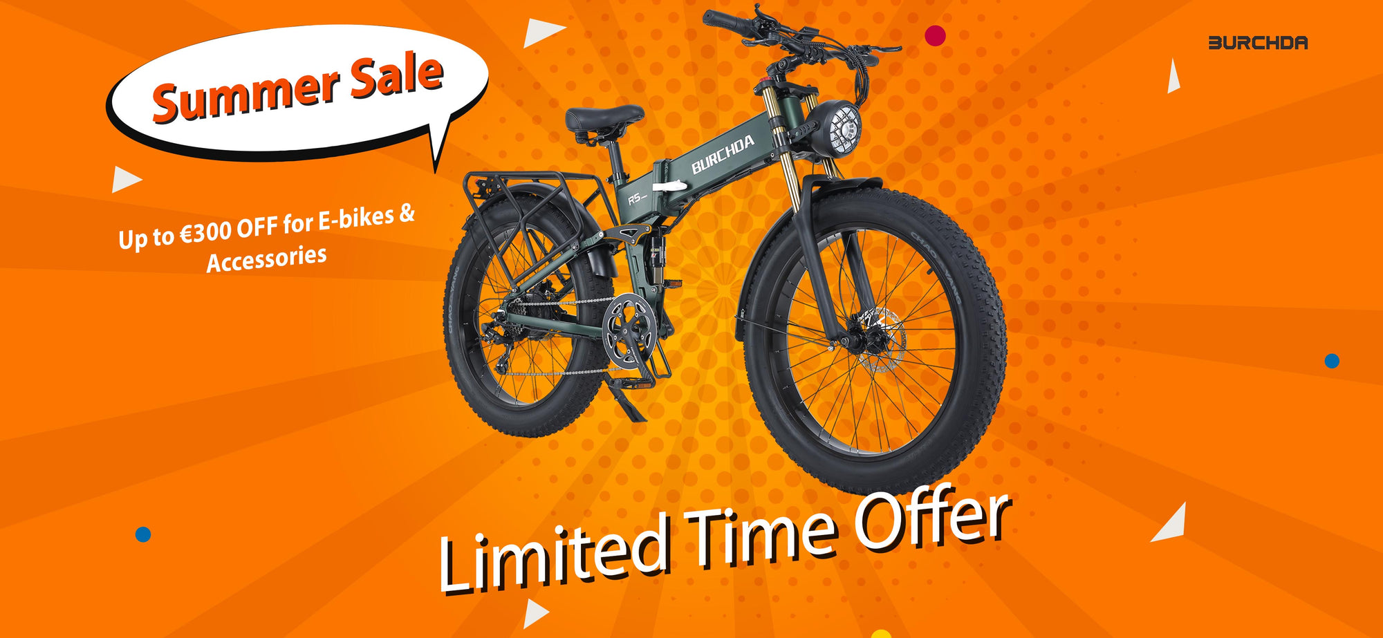 BURCHDA Official Store | Fat-tire Powerful Mountain Electric Bikes ...