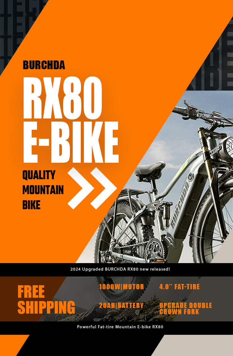 Boutique officielle BURCHDA | Vélos électriques de montagne puissants à gros pneus – Burchda ...